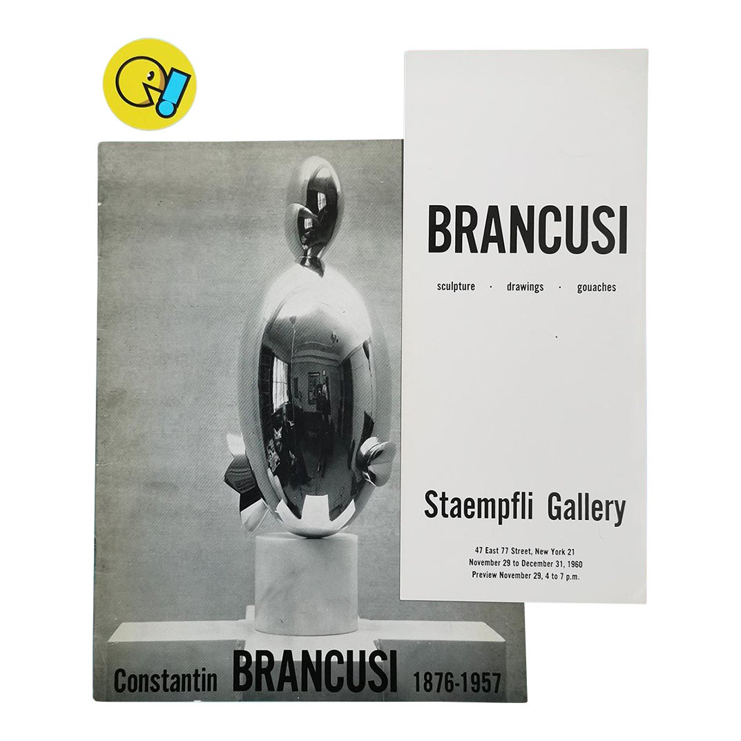 1960 Constantin Brancusi Art Exhibition Catalogue Book & Invitation ...
