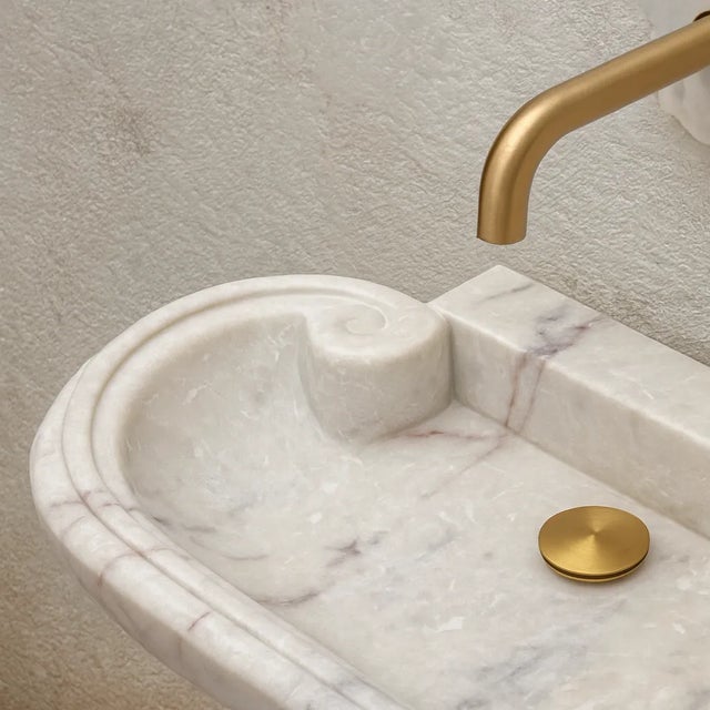Marble Wall Mount Sink - Contemporary Design Bathroom Mounting Sink ...