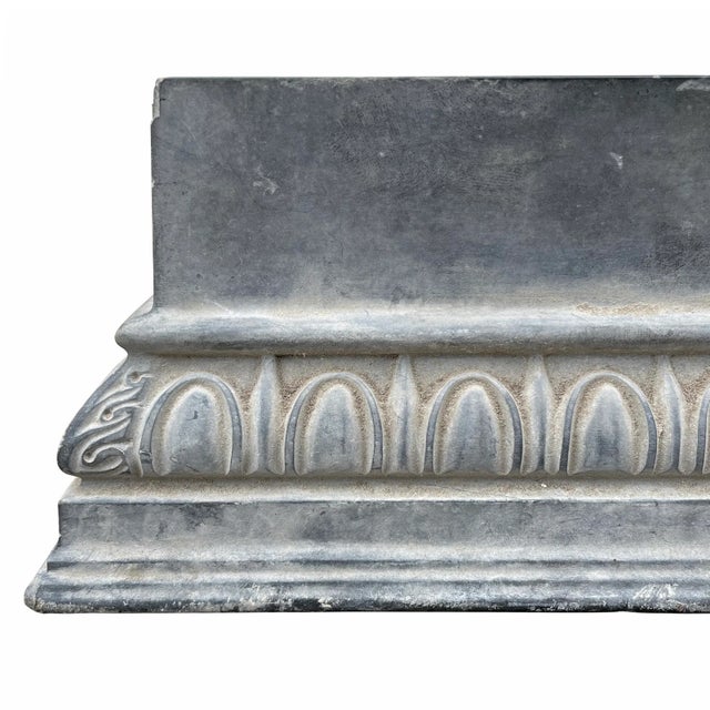 Pair of 19th Century English Bluestone Capitals | Chairish