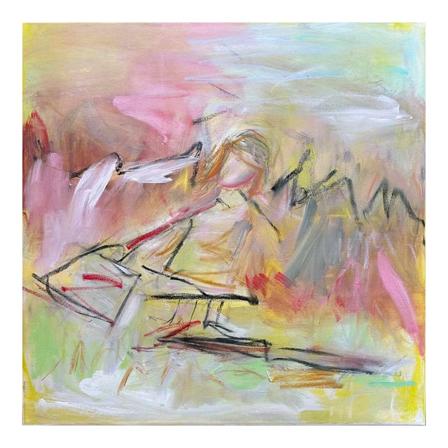 "Runaway" by Trixie Pitts Expressionist Abstract Oil Painting | Chairish