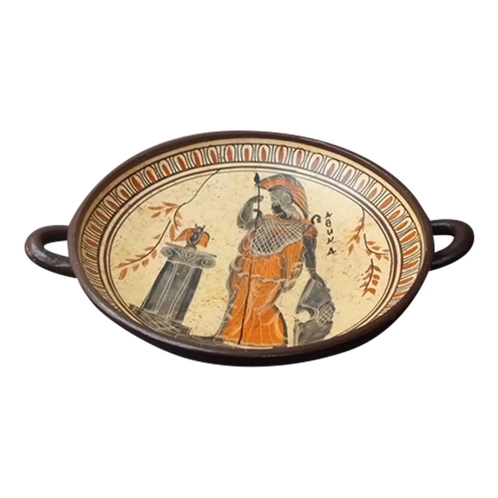 1940s Poseidon Hellenic Greek Pottery Amphora Kylix Pedestal Bowl ...