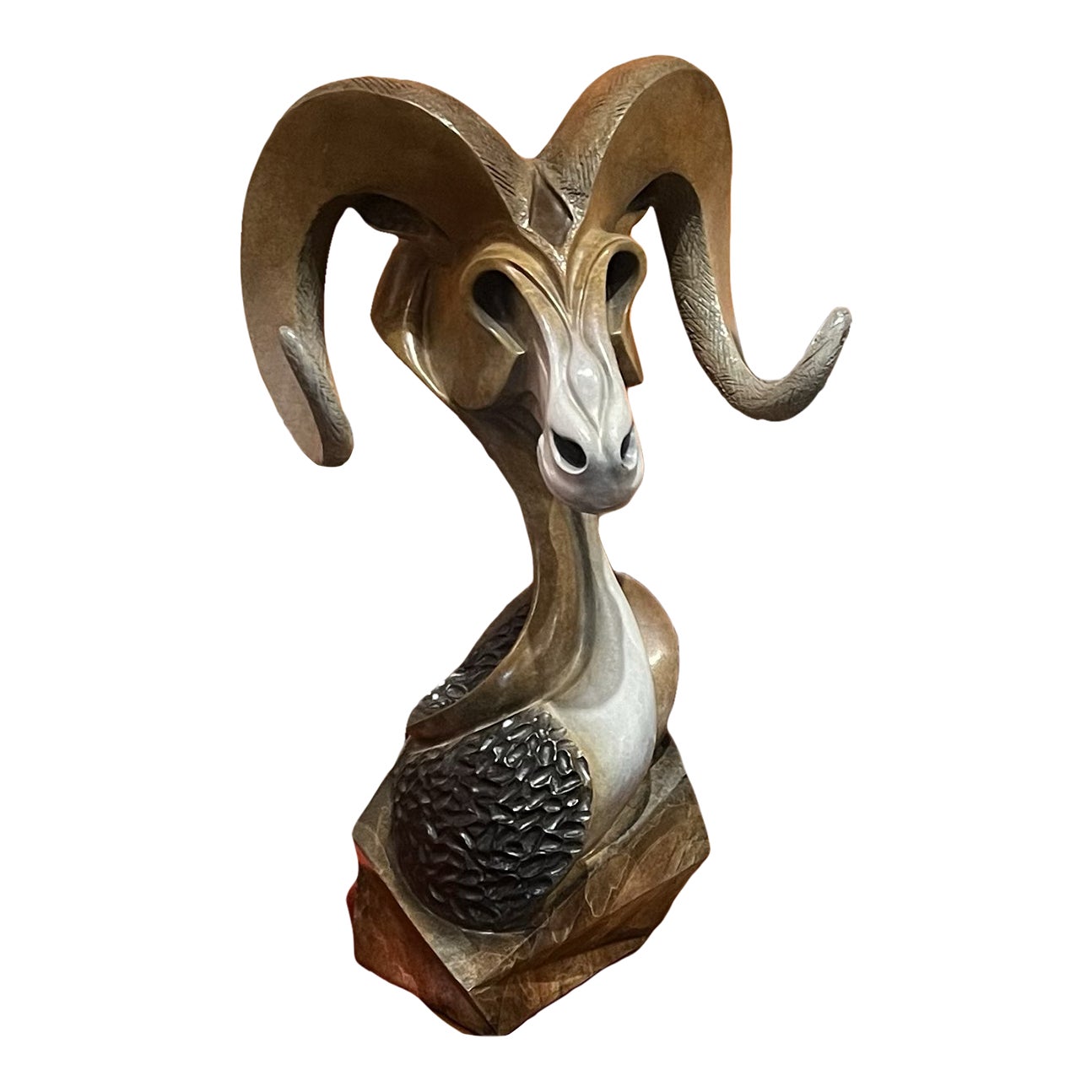 Solid Bronze Statue by Jason Napier “Ram” Limited Edition Numbered 11/ ...