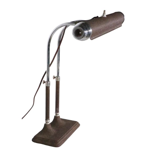 Machine Age Art Deco Adjustable Piano Desk Lamp by the Radionic ...