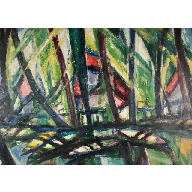 Albert Bertalan (Hungarian, 1899-1957), Tropical Boat Landing, Oil on ...