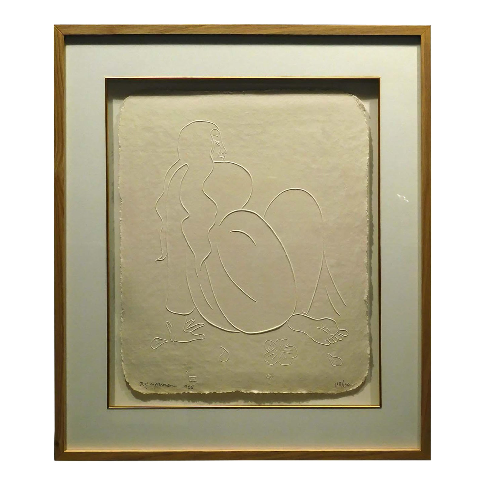 R.C.Gorman "Kiana" Paper Cast Hand Signed&numbered Framed 1988 Art ...