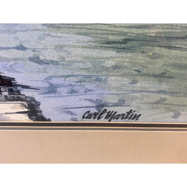 Carl Martin Western Mountain Landscape Watercolor Painting C.1970 ...
