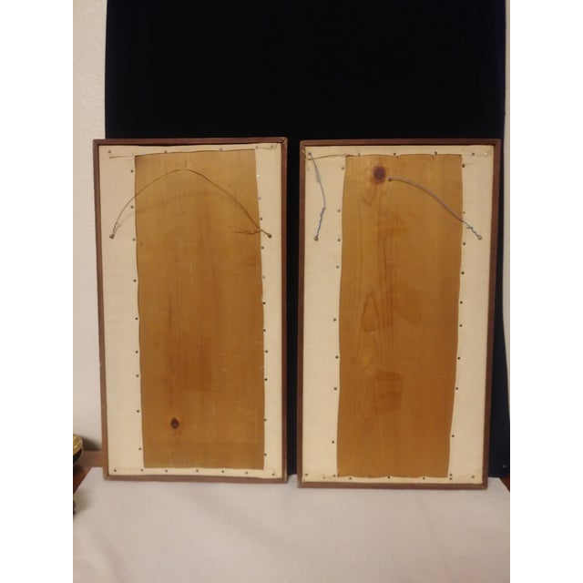 Vintage 60s Mid Century String Symmography Art - a Pair | Chairish