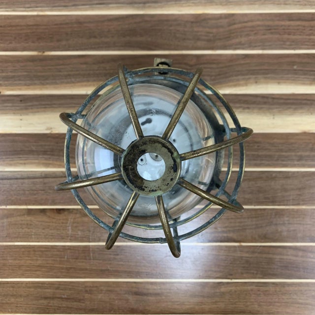 Vintage Brass Nautical Piling / Post Light | Chairish