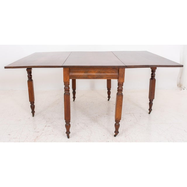 English Victorian Drop Leaf Dining Table, 19th C. | Chairish