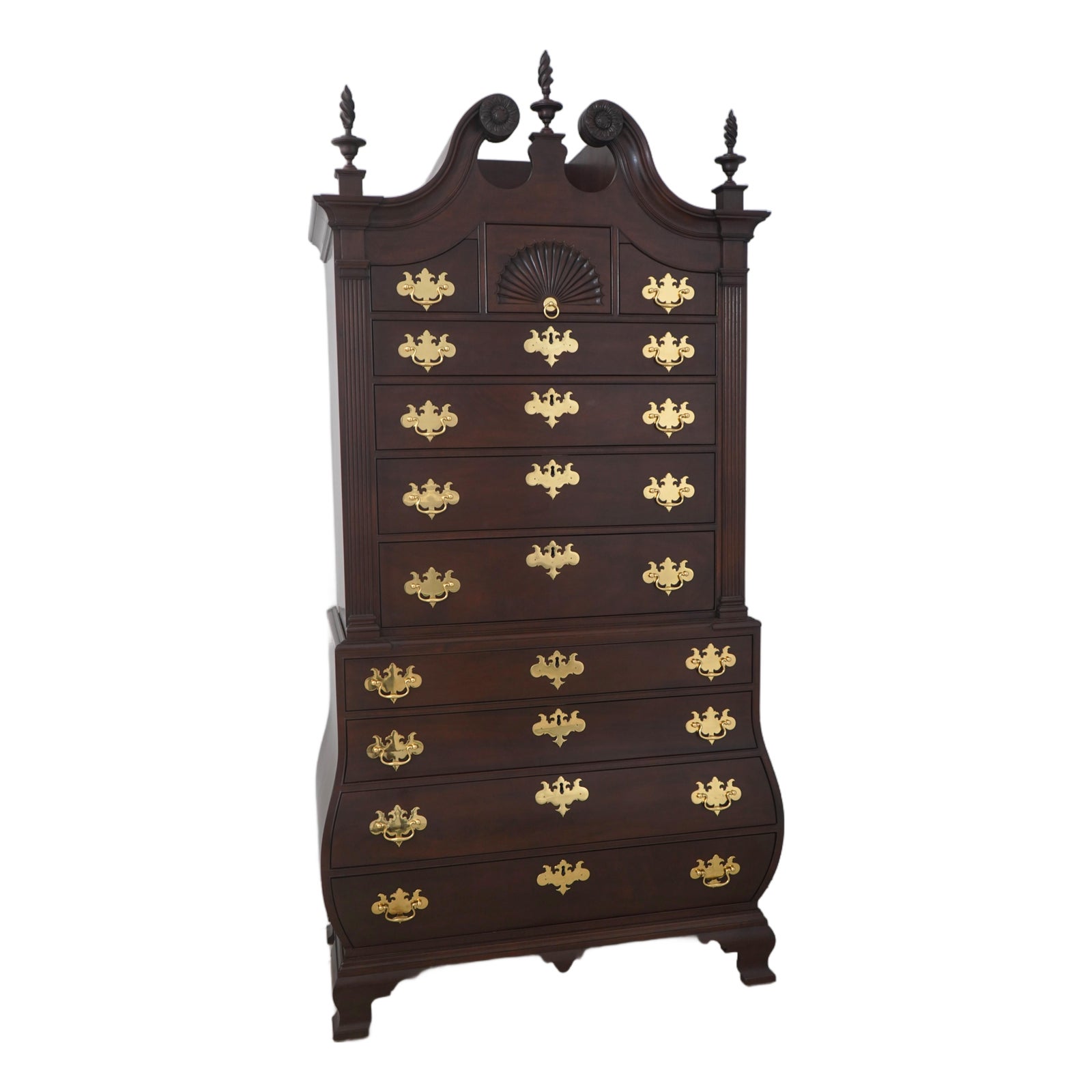 Stickley Colonial Williamsburg Cw 190 Mahogany High Chest | Chairish