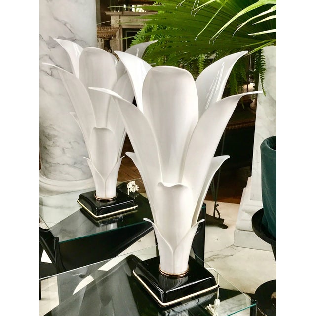 Table Lamps by Rougier - a Pair | Chairish