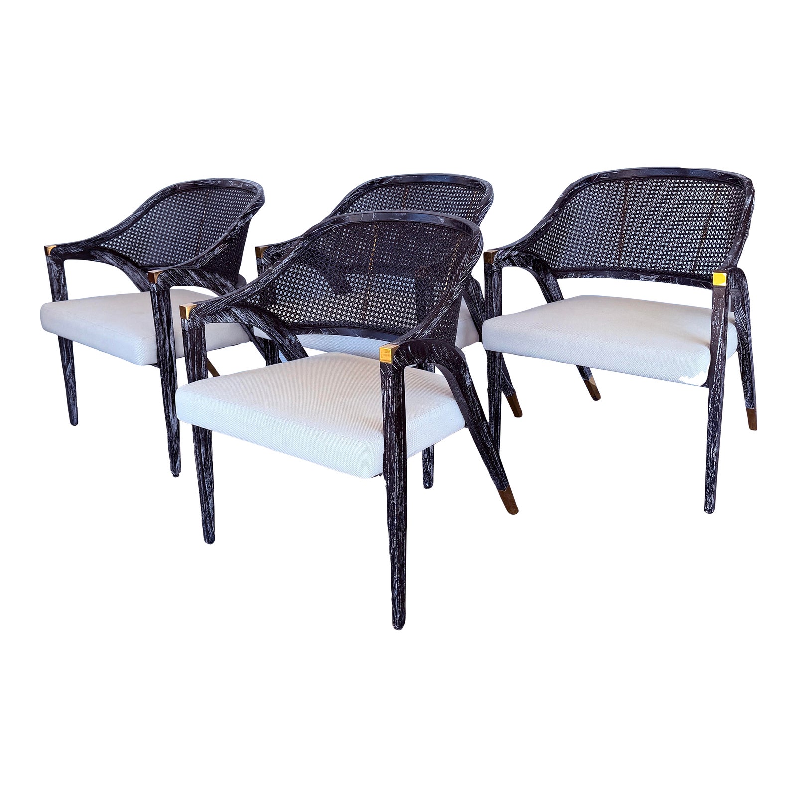 Black Rooster Design Sabot Dining Chairs, Set of Four | Chairish