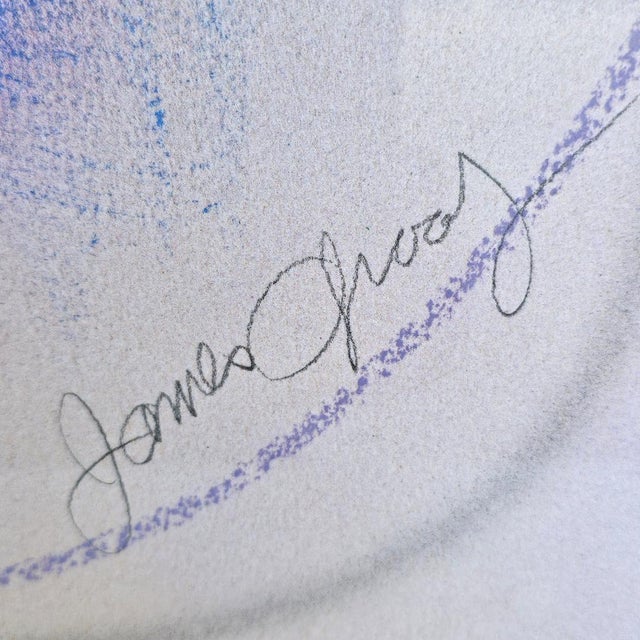 1960s Mid Century Abstract Art by James Groody Oil on Paper Triptych ...