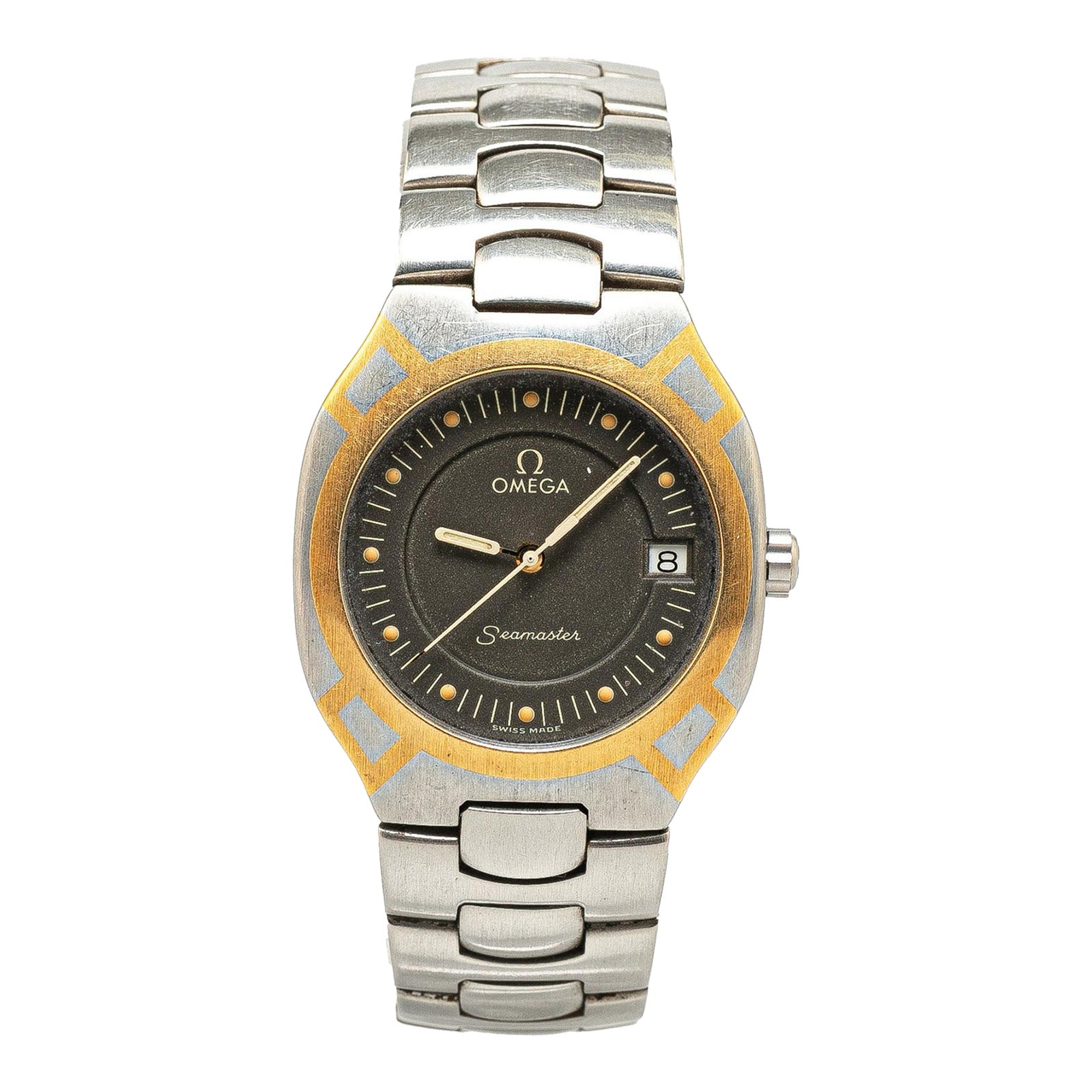 Omega Quartz Stainless Steel Seamaster Polaris Watch | Chairish