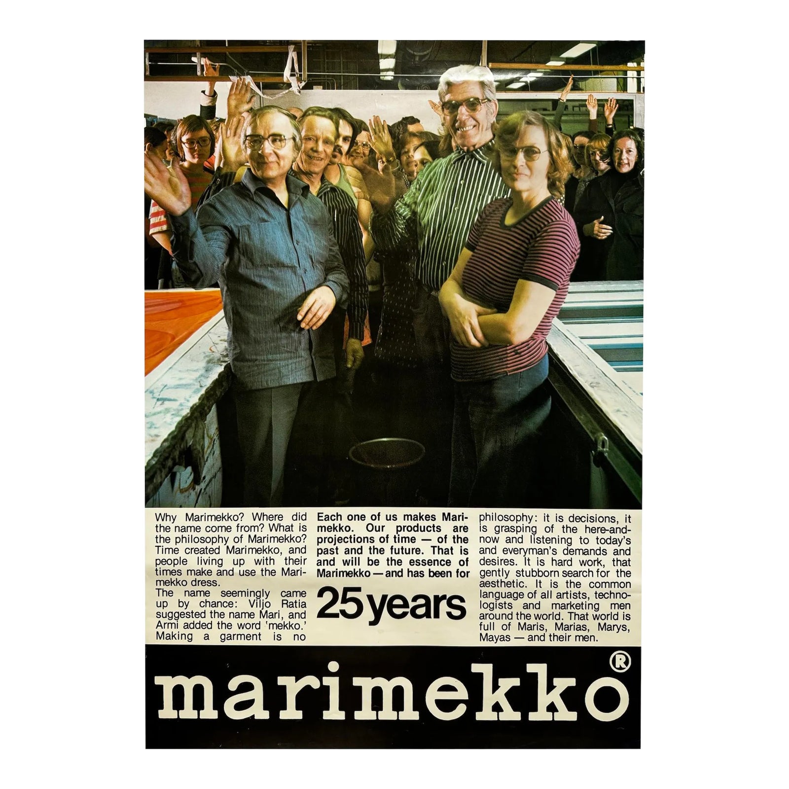 1970s 25th Anniversary Marimekko Poster | Chairish