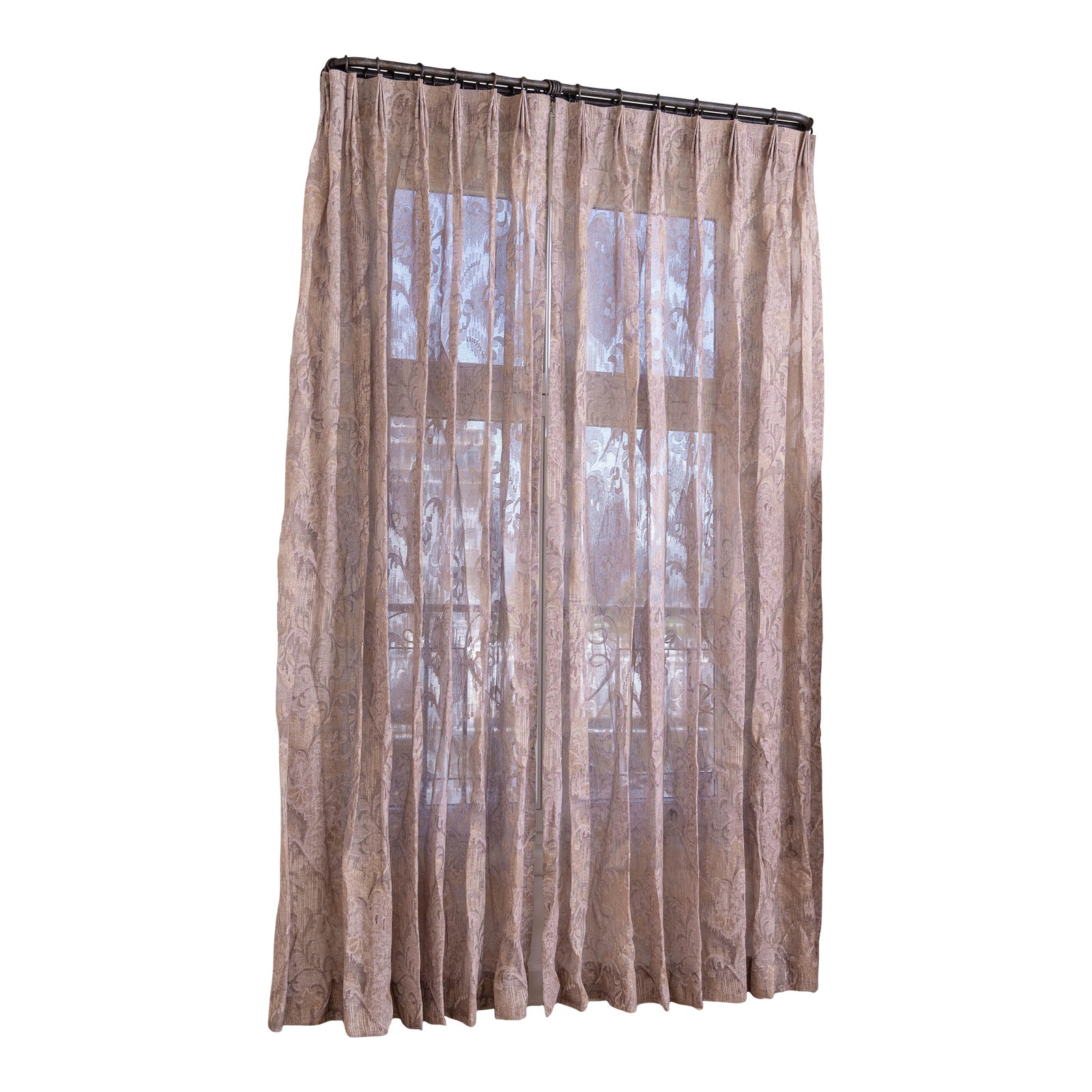 Set of 2 Custom Sheer Curtains | Chairish