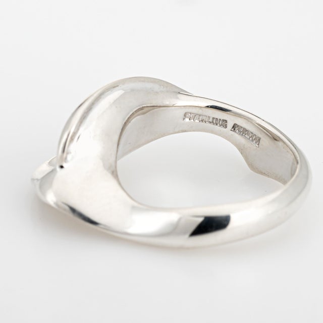 Vintage Tiffany & Co Calla Lily Band Elsa Peretti Sculpted Ring Size 6 ...