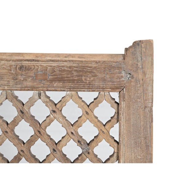 Vintage Indian Teakwood Jali Panel | Chairish