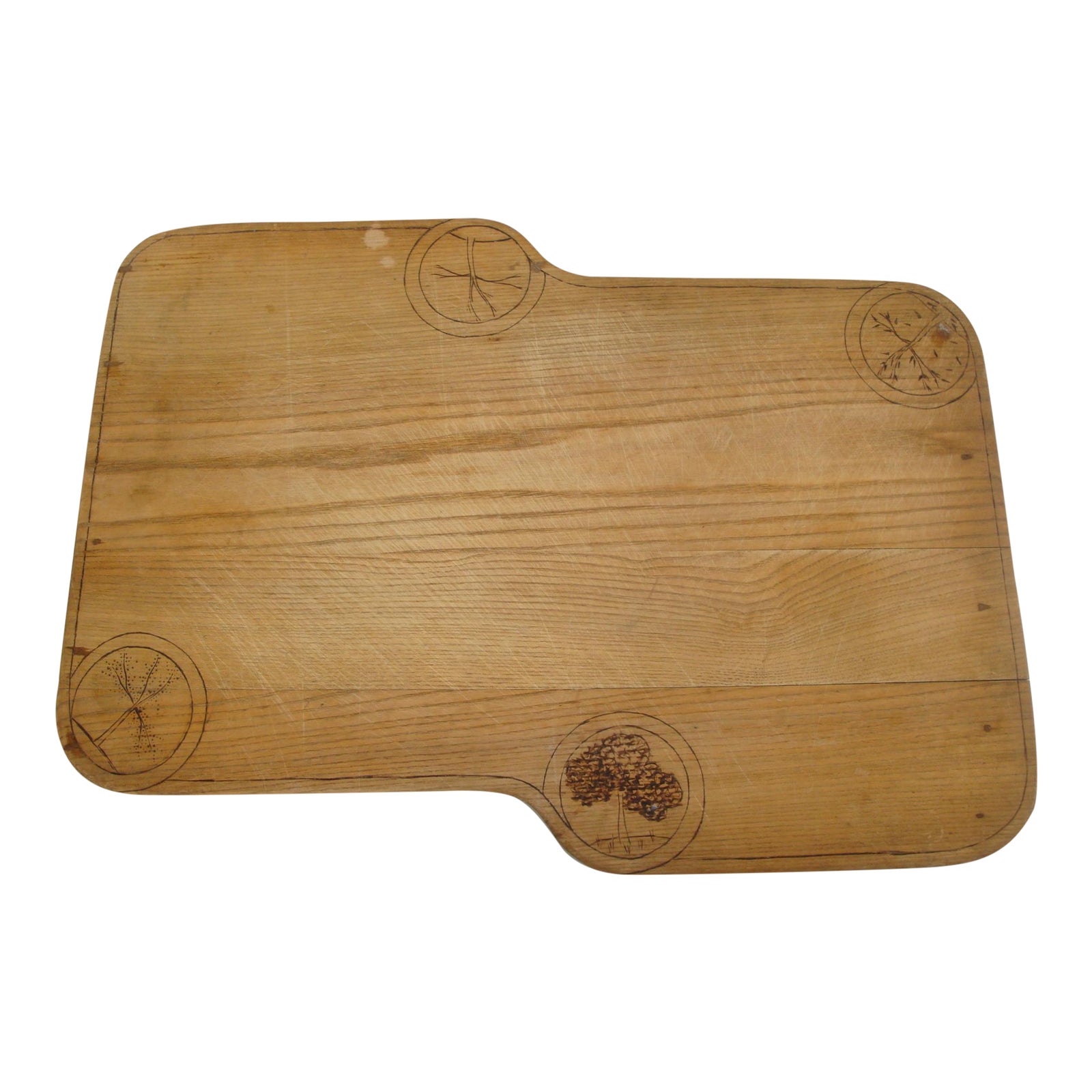 Artisan Crafted Wood Cutting Board Kitchen Chopping Block | Chairish