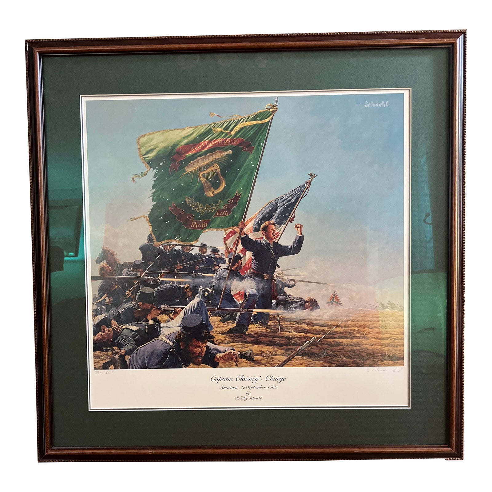 1970 Original Print Signed Numbered Framed by American Artist Bradley ...