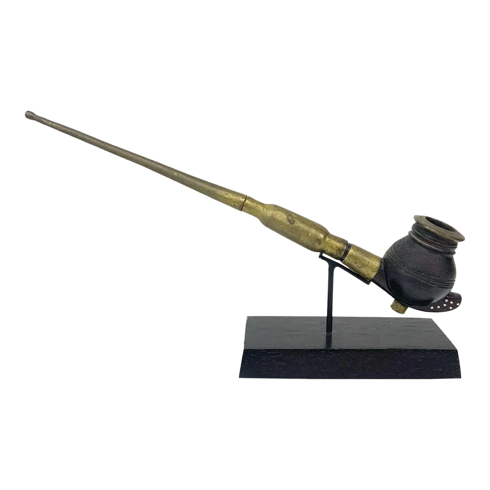 Early 20th Century Ceremonial Pipe of the Dinka Tribe Professionally ...