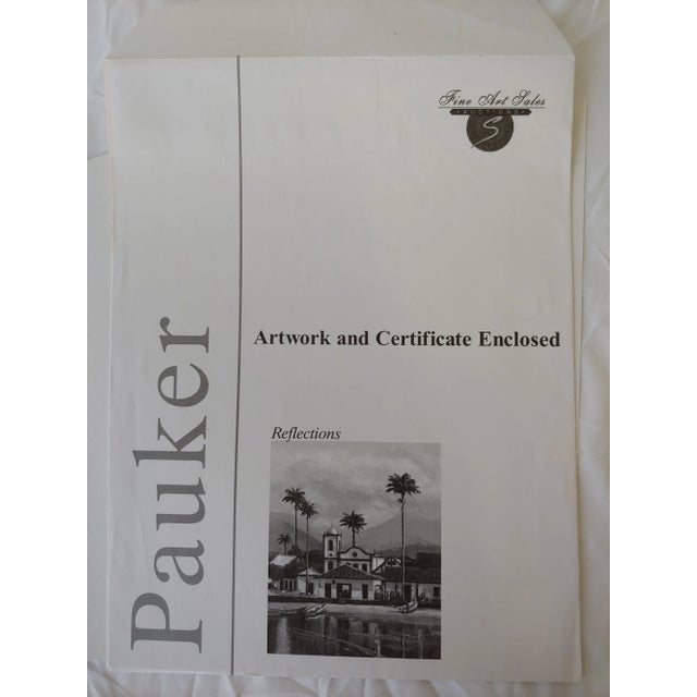 Vintage Alex Pauker Reflections Seriolithograph in Color on Paper ...