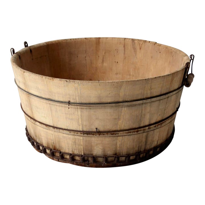 Antique Barrel Basin Tub | Chairish