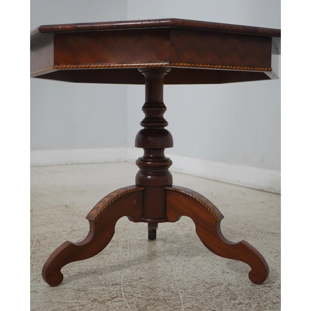 Alfonso Marina Distressed Inlaid Continental Style Lamp Table | Chairish