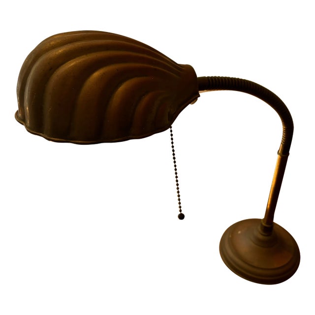 Vintage Brass Gooseneck Lamp | Chairish