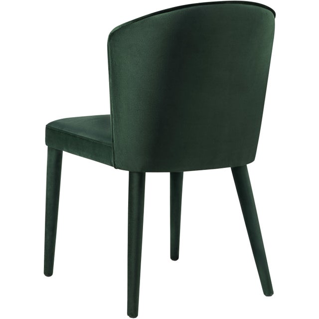 Metropolitan Forest Green Velvet Chair | Chairish