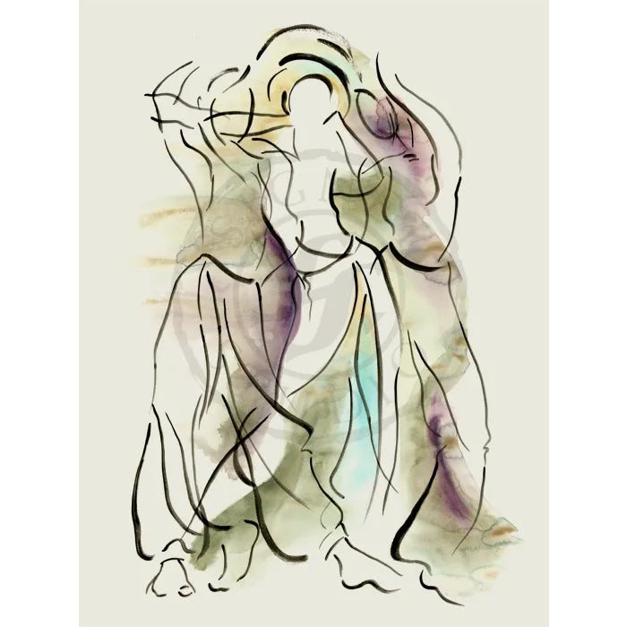 Semi-Abstract Figurative Painting Movement 3, Original by Kathleen Ney ...