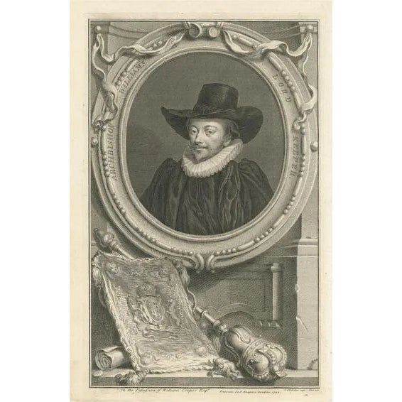 Jacobus Houbraken, Portrait of Archbishop Williams, Lord Keeper, Print ...