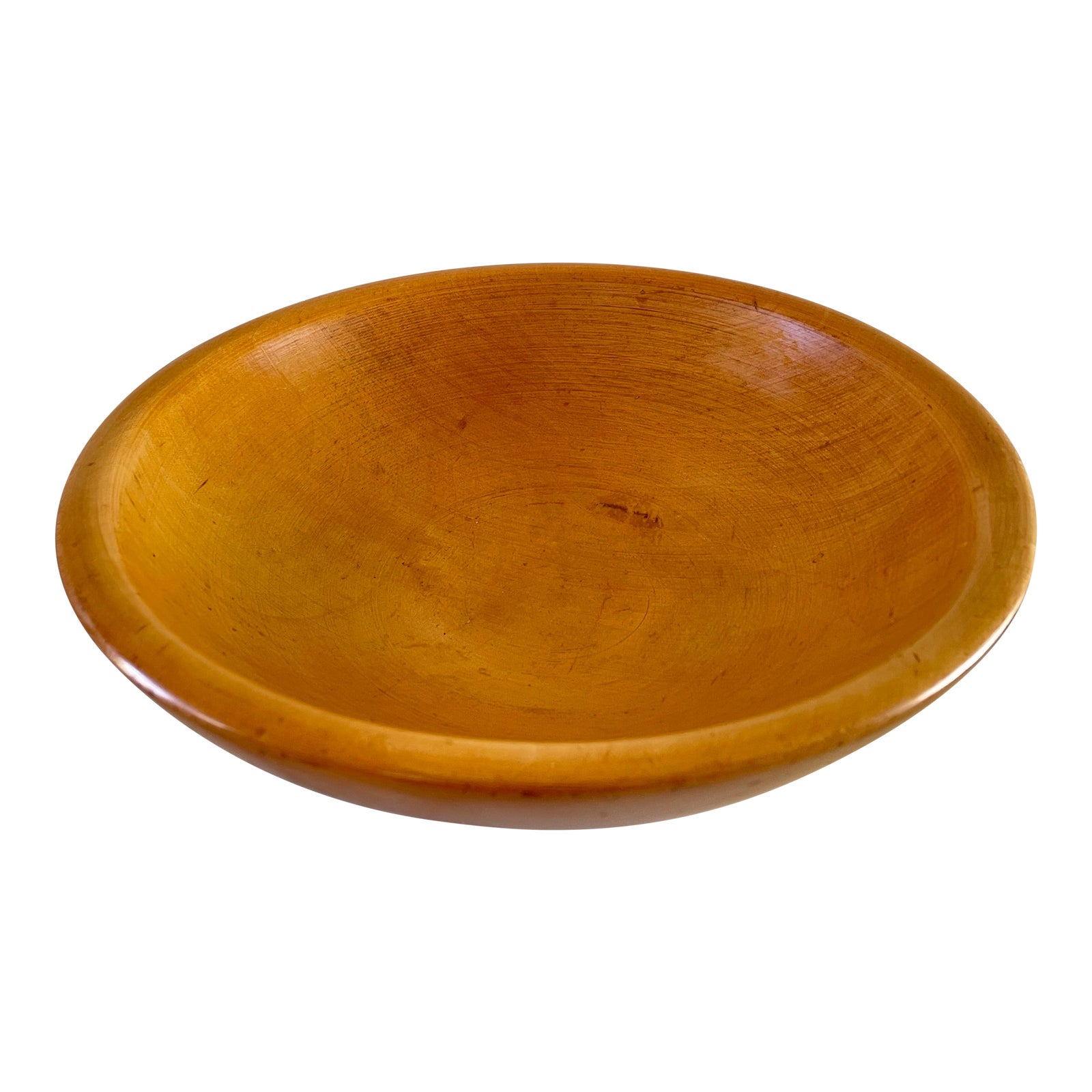 Mid 20th Century Parrish Chicago Turned Solid Maple Wood Dough Bowl ...