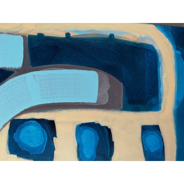 Pool Slide, Abstract Painting | Chairish