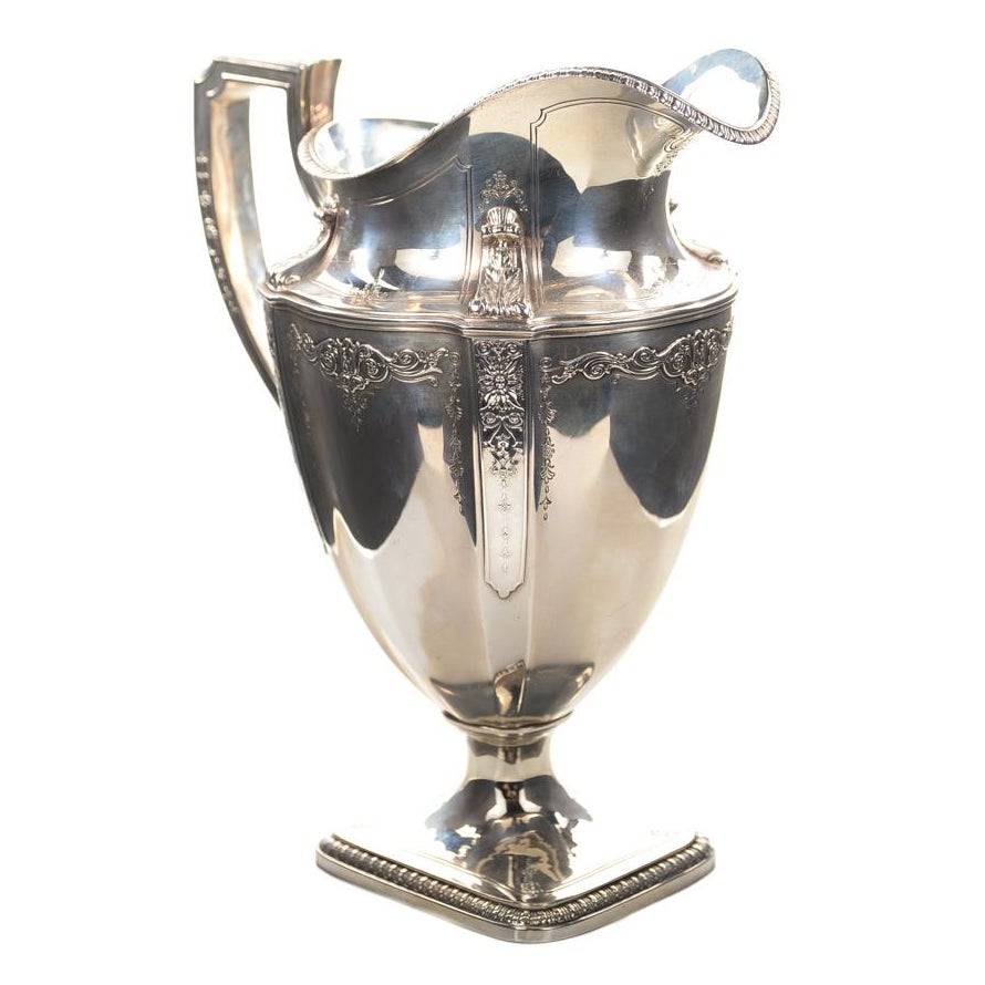 Gorham Antique Sterling Silver Pitcher | Chairish