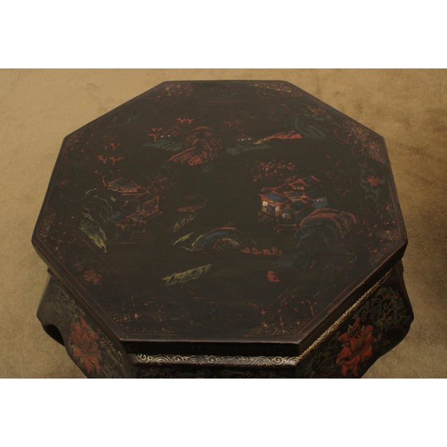 Vintage Chinoiserie Decorated Taborets, Stands - A Pair | Chairish