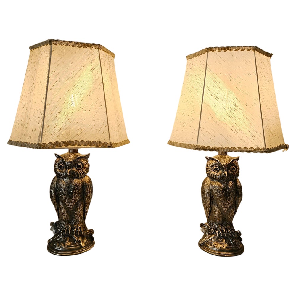 owl table lamp