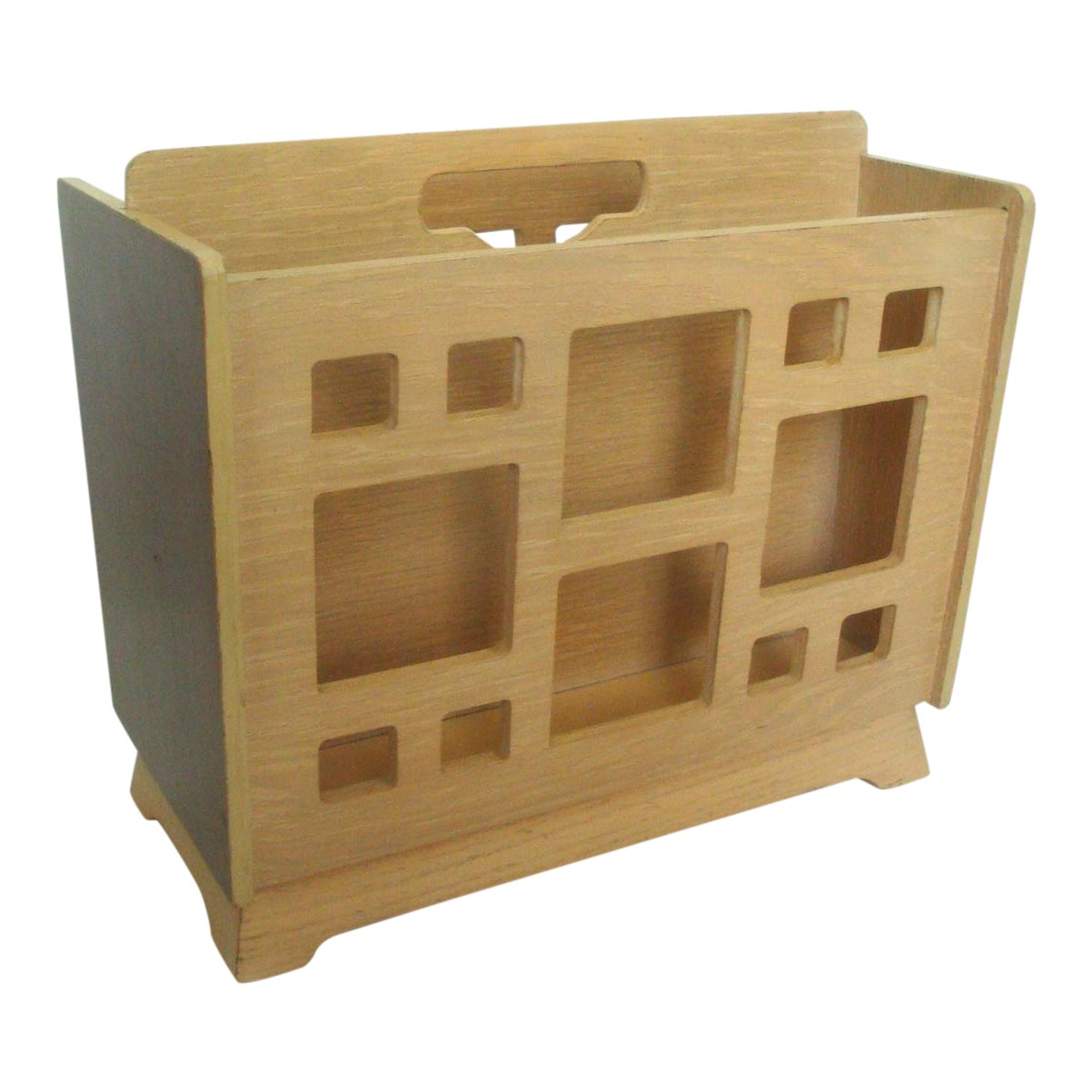 Mid-Century Modern Magazine Rack Atomic Age | Chairish