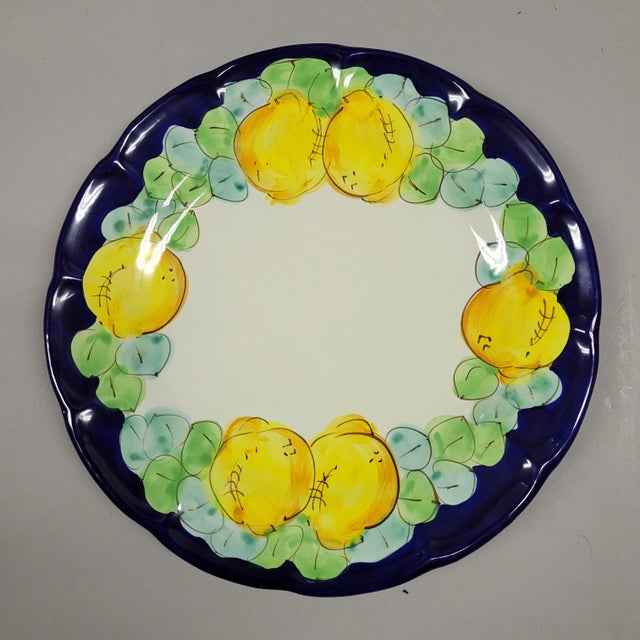 Vintage Positano Italian Ceramic Lemon and Leaves Dinnerware Set - 40 ...