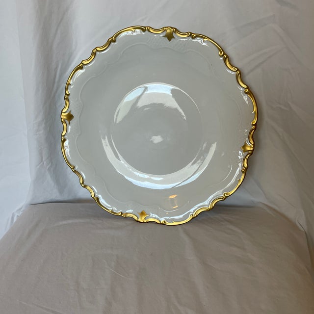 1930s Reichenbach Fine China Round Platter | Chairish