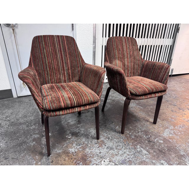 Minotti York Missoni Fabric Arm Chairs, a Pair | Chairish