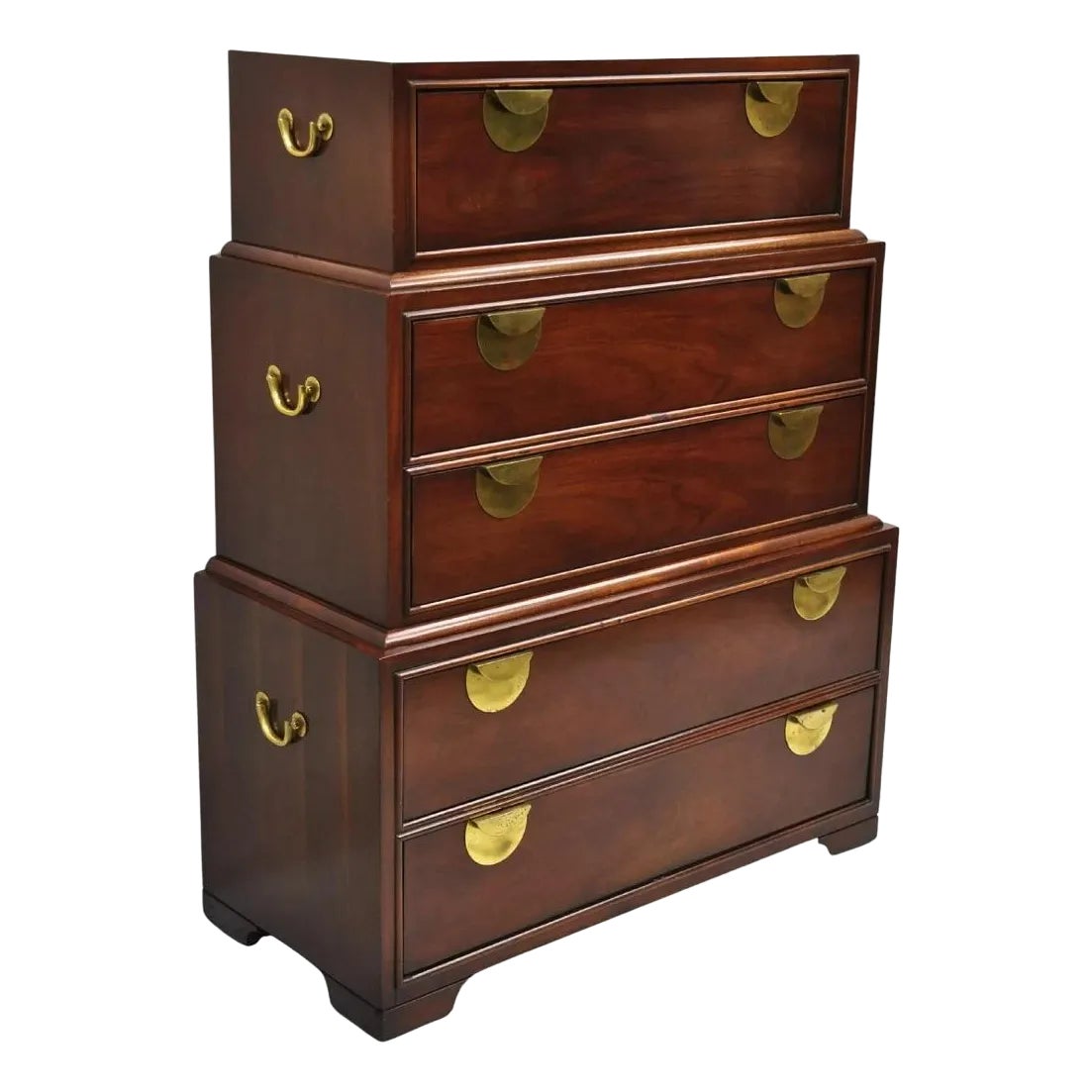 Vintage Thomasville Chinoiserie Mahogany Triple Dresser Tall Chest ...