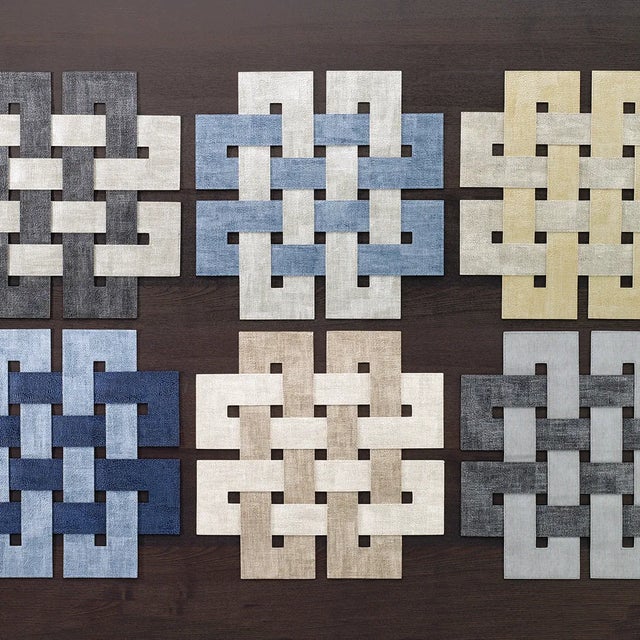 Celtic Ice Blue Placemats - Set of 4 | Chairish