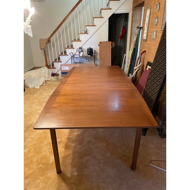 Vintage Mid-Century Modern Surfboard Style Walnut Dining Table With ...