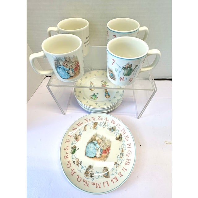 Vintage Peter Rabbit Nursery Set by Wedgwood- 12 Pieces | Chairish