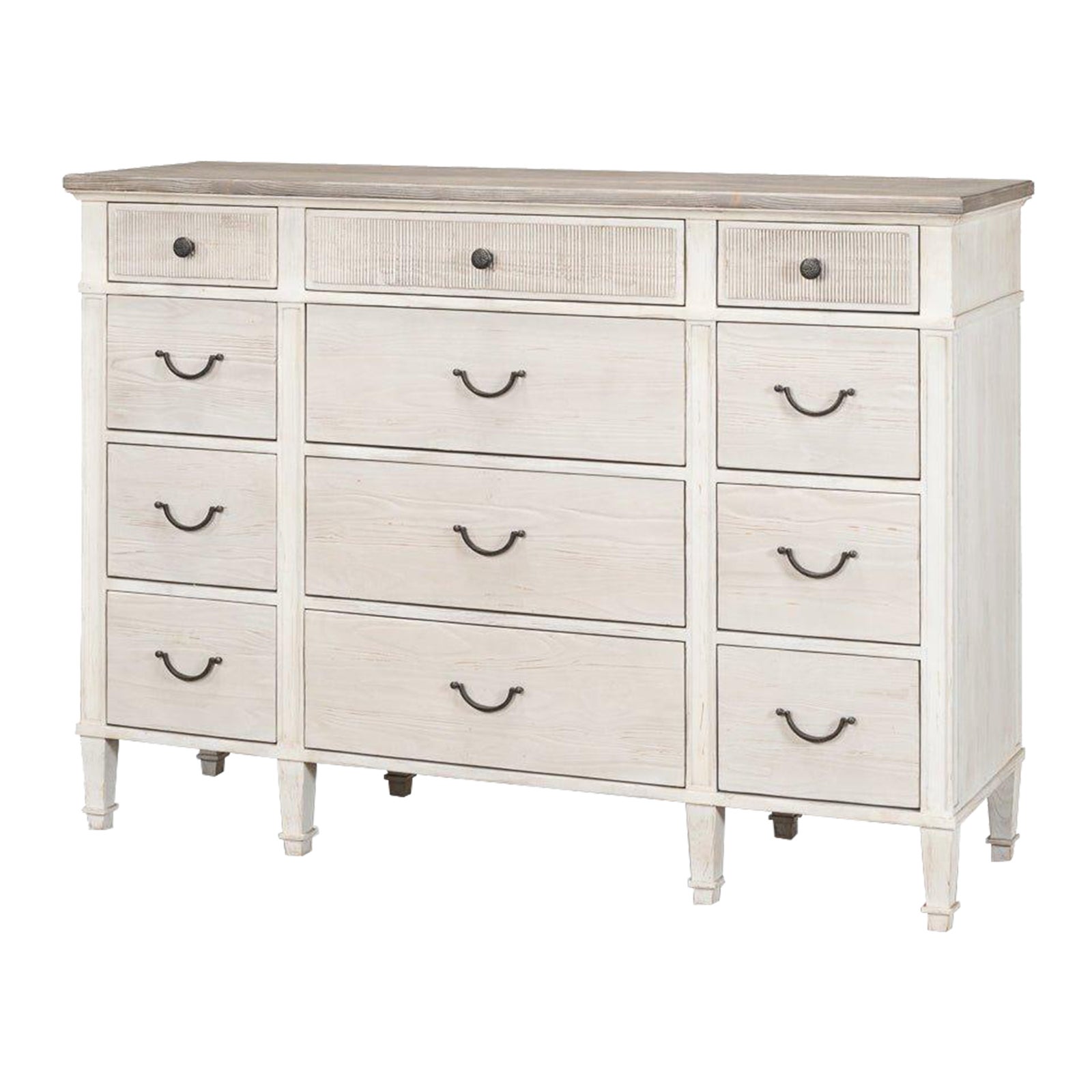 White Painted Bungalow Dresser | Chairish