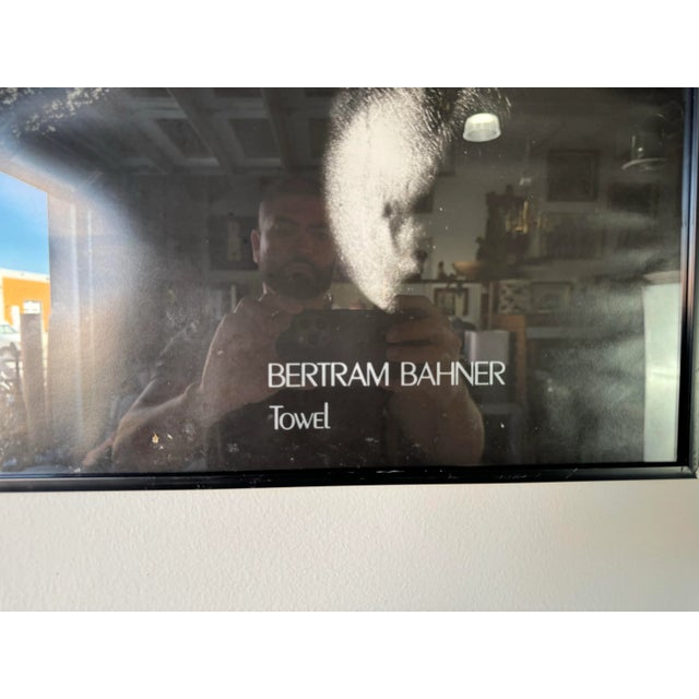 1980's Vintage Bertram Bahner " Towel " Black and White Poster Print ...