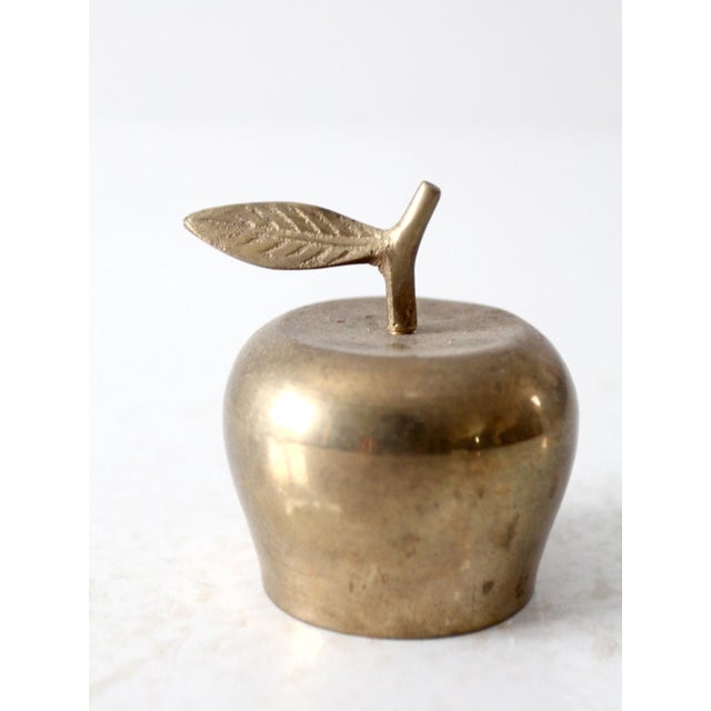 Vintage Brass Apple Bell | Chairish