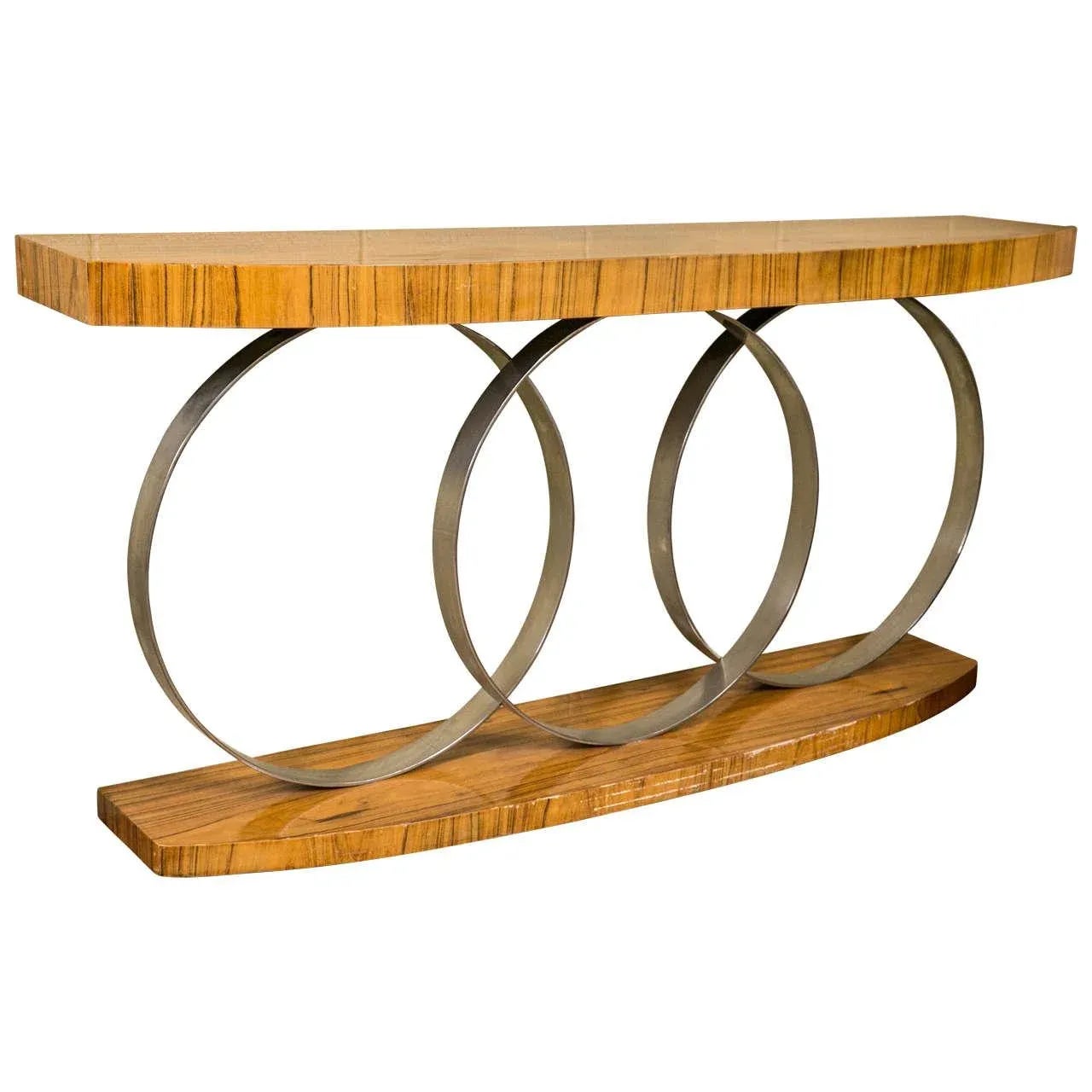 Art Deco Style Console Table | Chairish