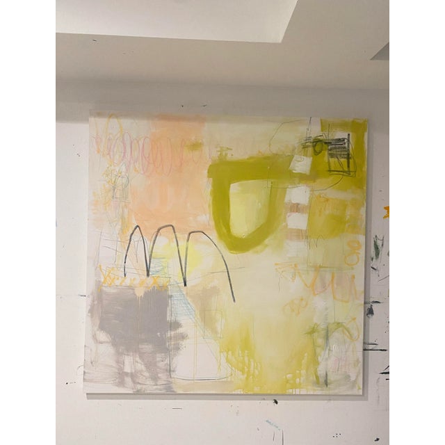 Sarah Trundle, Contemporary Abstract Painting, "Mark My Words" | Chairish